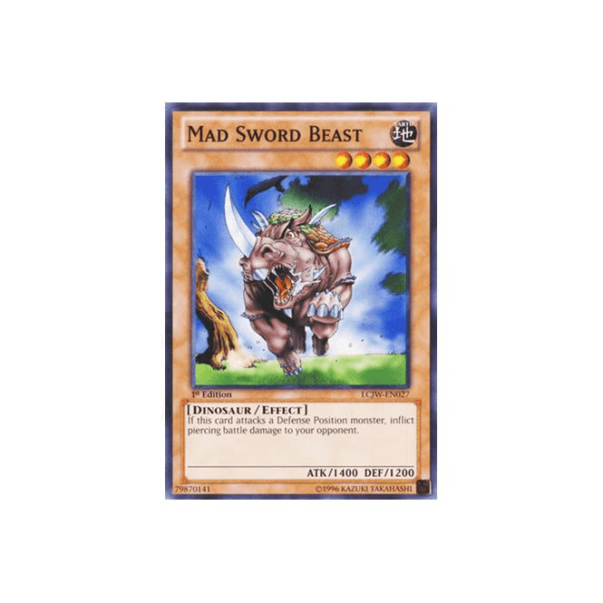 Yu-Gi-Oh! Card LCJW-EN027 Mad Sword Beast (Common) | Chaos Cards