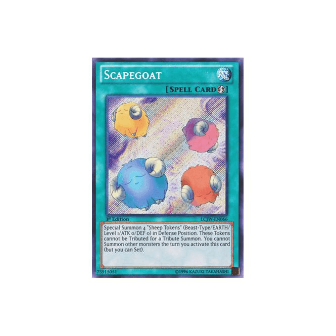 Yu-Gi-Oh! Card LCJW-EN066 Scapegoat (Secret Rare) | Chaos Cards
