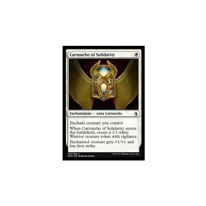 Cartouche of Solidarity : AMONKHET 007/287 - Magic the Gathering Single ...