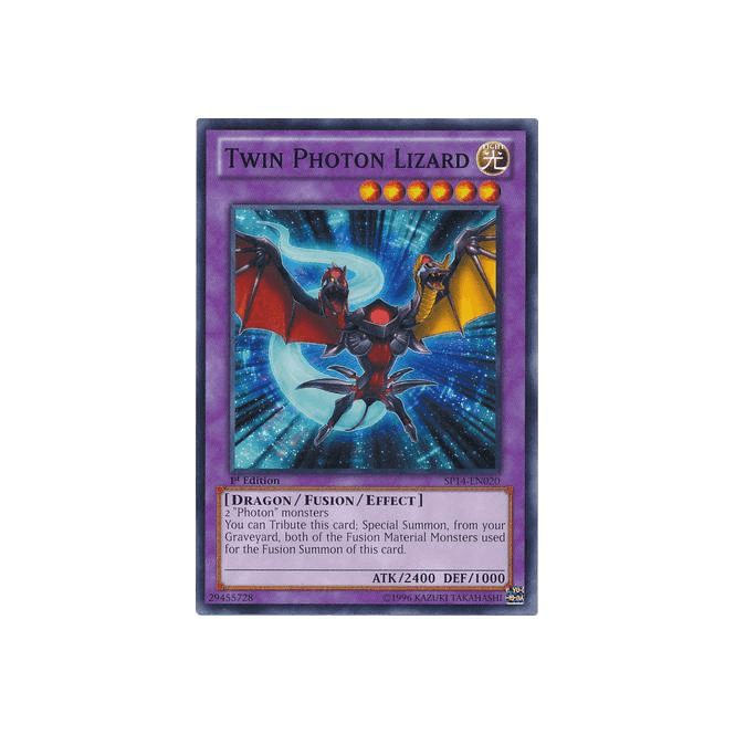 Yu-Gi-Oh! Card SP14-EN020 Twin Photon Lizard (Starfoil Rare) | Chaos Cards