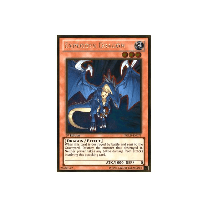 Yu-Gi-Oh! Card PGLD-EN071 Exploder Dragon (Gold Rare) | Chaos Cards