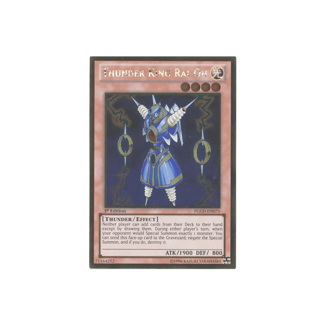 Yu-Gi-Oh! Card PGLD-EN075 Thunder King Rai-Oh (Gold Rare) | Chaos Cards