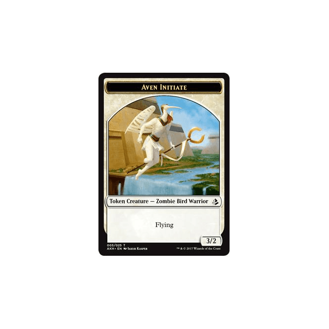 Aven Initiate (TOKEN) : AMONKHET TOKEN 03/287 - Magic the Gathering ...