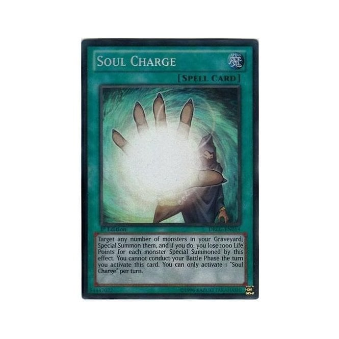 Yu-Gi-Oh! Card DRLG-EN014 Soul Charge (Super Rare) | Chaos Cards