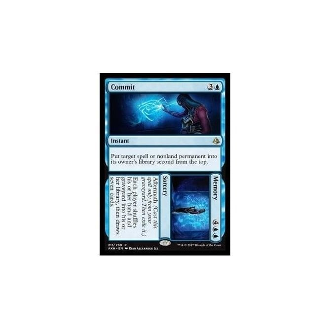 Commit // Memory (FOIL) : AMONKHET 211/287 - Magic the Gathering Single ...