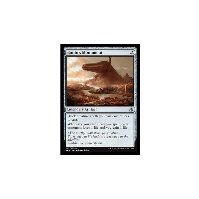 Bontu's Monument (FOIL) : AMONKHET 225/287 - Magic the Gathering Single ...