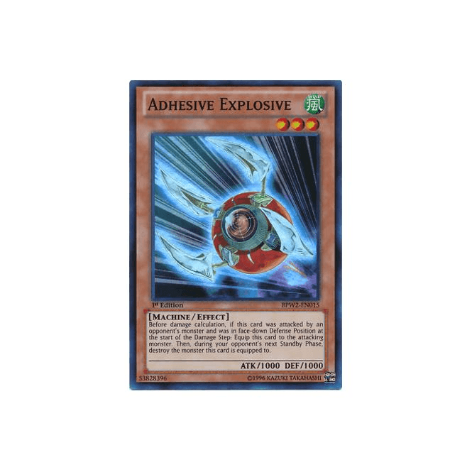 Yu-Gi-Oh! Card WGRT-EN015 Adhesive Explosive (Super Rare) | Chaos Cards