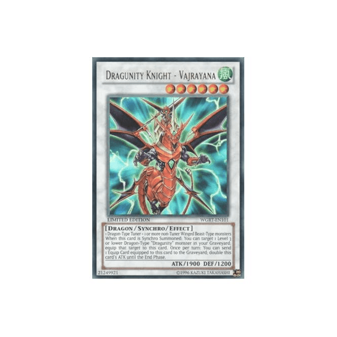 Yu-Gi-Oh! Card WGRT-EN101 Dragunity Knight - Vajrayana (Ultra Rare) | Chaos Cards