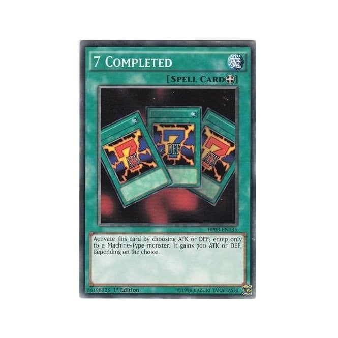 Yu-Gi-Oh! Card BP03-EN135 7 Completed (Common) | Chaos Cards