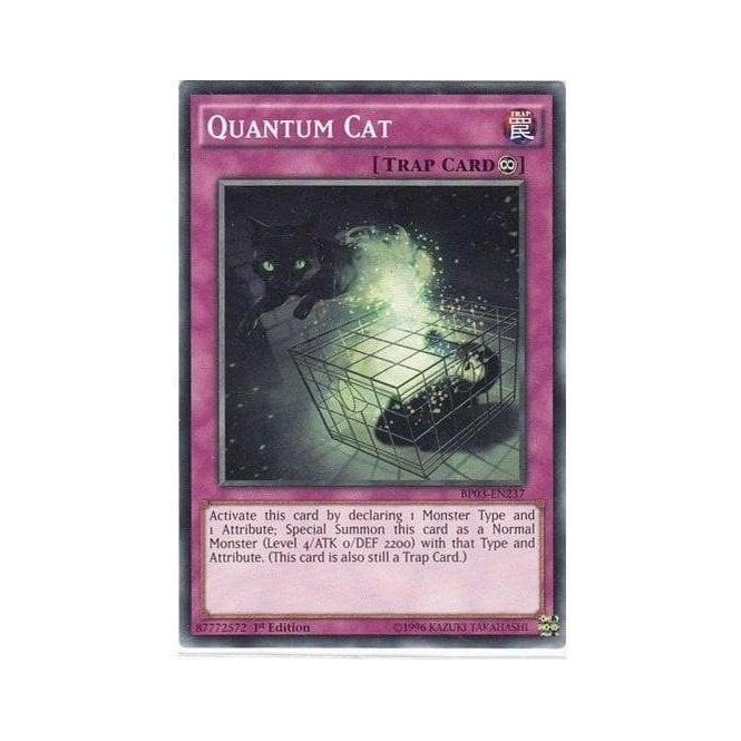 Yu-Gi-Oh! Card BP03-EN237 Quantum Cat (Common) | Chaos Cards