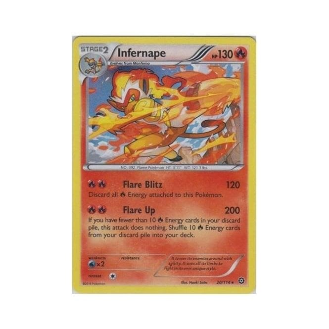 Pokemon Single Card XY - STEAM SIEGE - 020/114 : Infernape | Chaos Cards