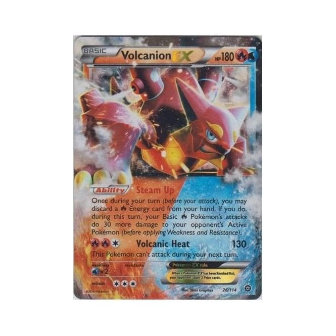 Pokemon Single Card XY - STEAM SIEGE - 026/114 : Volcanion EX | Chaos Cards