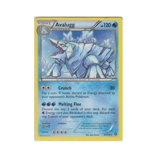 Pokemon Single Card XY - STEAM SIEGE - 037/114 : Avalugg | Chaos Cards