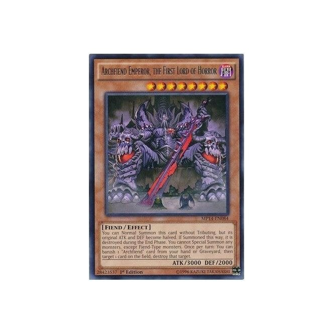 Yu-Gi-Oh! Card MP14-EN084 Archfiend Emperor, the First Lord of Horror ...