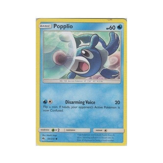 Pokemon Single Card SUN AND MOON - LOST THUNDER - 64/214 : Popplio ...