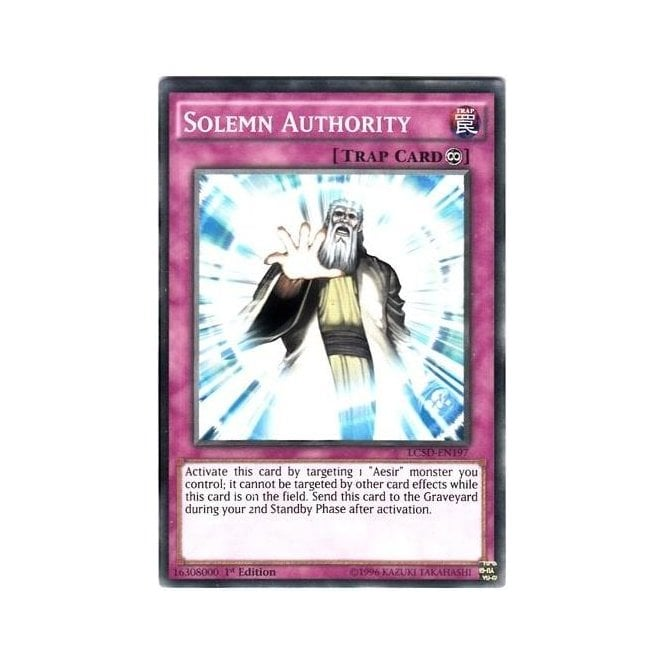 Yu-Gi-Oh! Card LC5D-EN197 Solemn Authority (Common) | Chaos Cards