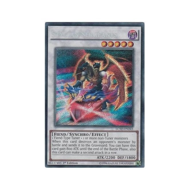 Yu-Gi-Oh! Card LC5D-EN243 Stygian Sergeants (Secret Rare) | Chaos Cards