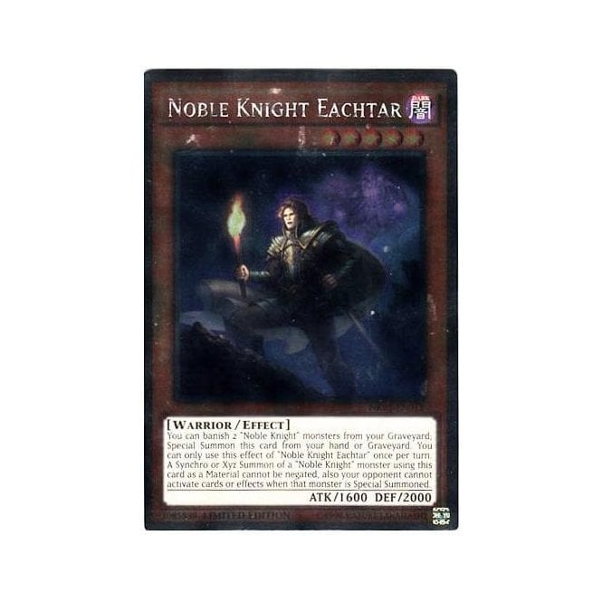 Yu-Gi-Oh! Card NKRT-EN011 Noble Knight Eachtar (Platinum Rare) | Chaos ...