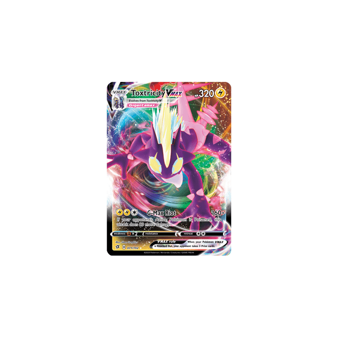 Toxtricity VMAX : SWORD AND SHIELD - REBEL CLASH 071/192 - Pokemon ...