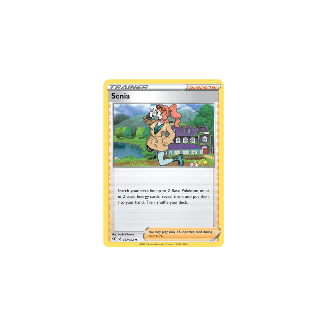 Sonia : SWORD AND SHIELD - REBEL CLASH 167/192 - Pokemon Single Card