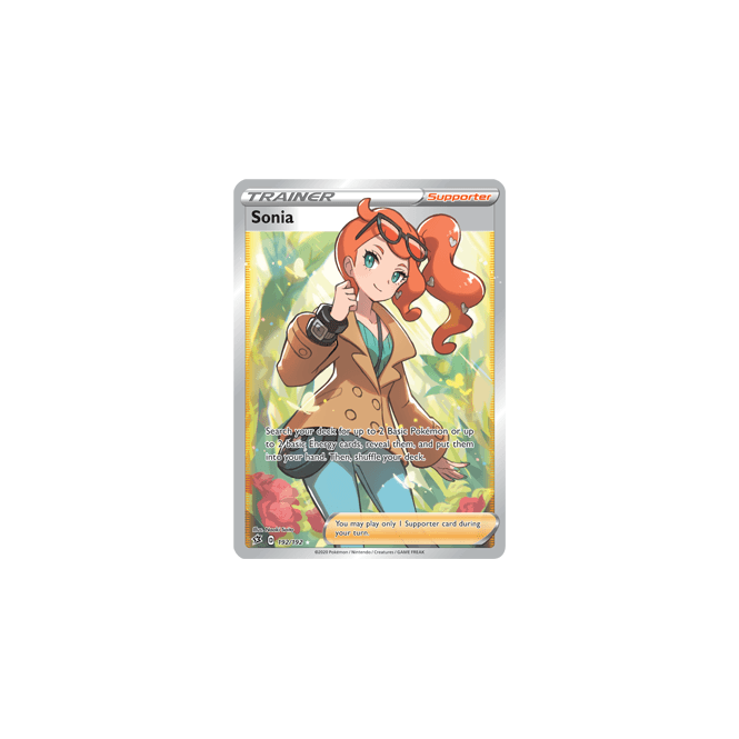 Sonia : SWORD AND SHIELD - REBEL CLASH 192/192 - Pokemon Single Card