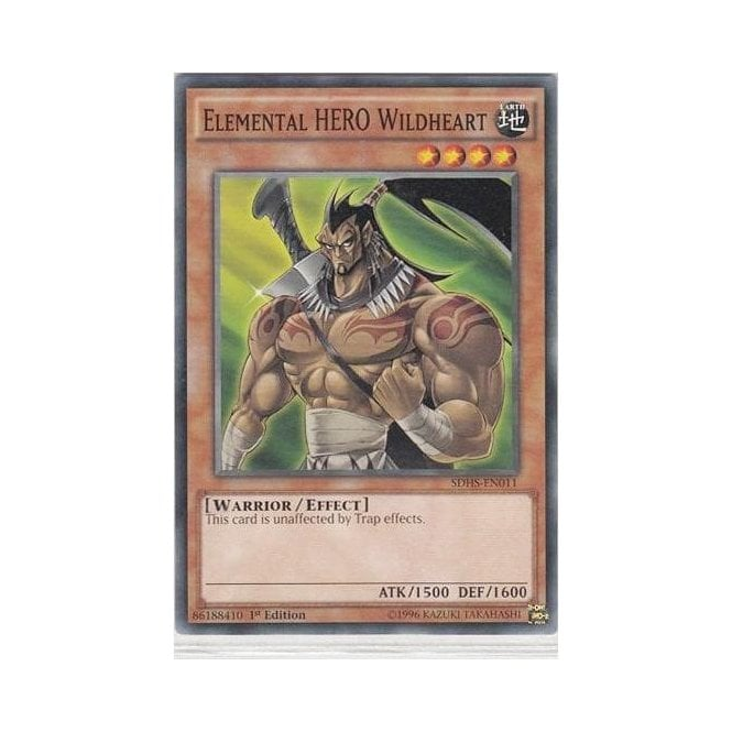 Yu Gi Oh Card Sdhs En011 Elemental Hero Wildheart Common Chaos Cards