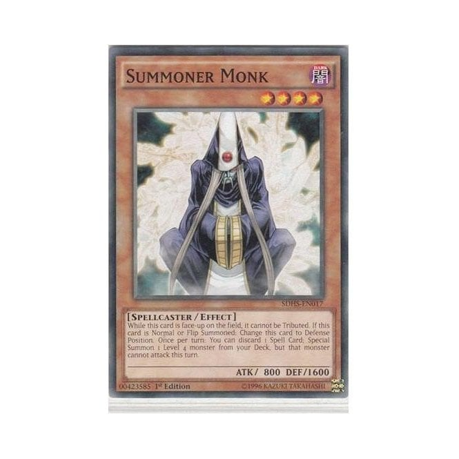 Yu-Gi-Oh! Card SDHS-EN017 Summoner Monk (Common) | Chaos Cards