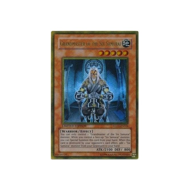 Yu-Gi-Oh! Card GLD1-EN026 Grandmaster of the Six Samurai (Gold Rare ...