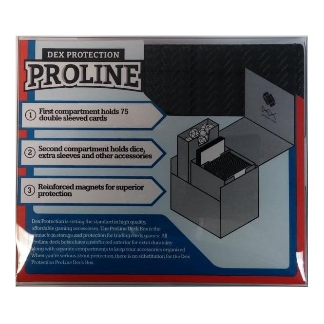 DEX Protection Proline Deck Box Small : Black | Chaos Cards