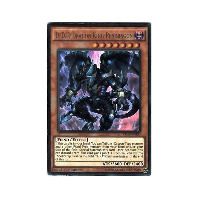 Yu-Gi-Oh! Card YS15-END00 D/D/D Dragon King Pendragon (Ultra Rare) | Chaos Cards