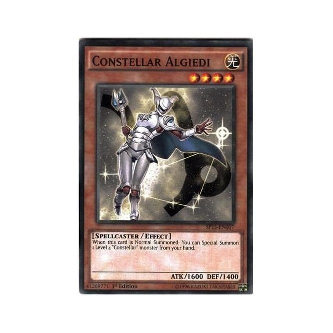 Yu-Gi-Oh! Card SP15-EN007 Constellar Algiedi (Shatterfoil Rare) | Chaos ...