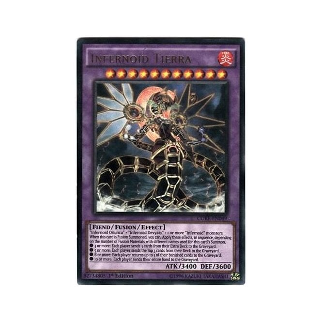 Yu-Gi-Oh! Card CORE-EN049 Infernoid Tierra (Ultimate Rare) | Chaos Cards
