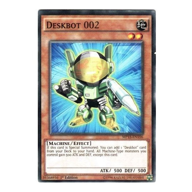 Yu-Gi-Oh! Card MP15-EN156 Deskbot 002 (Common) | Chaos Cards