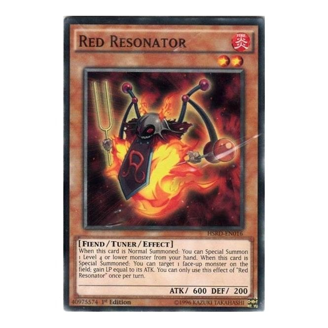 Yu-Gi-Oh! Card HSRD-EN016 Red Resonator (Common) | Chaos Cards