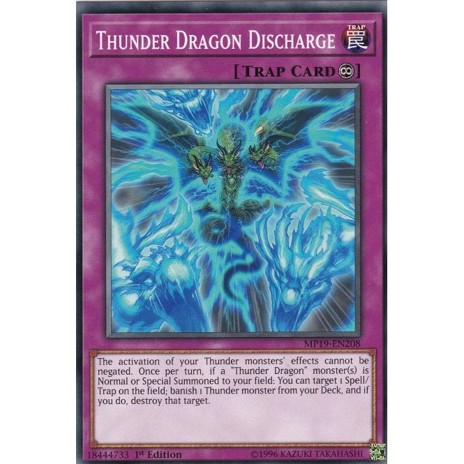 Yu-Gi-Oh! Card MP19-EN208 Thunder Dragon Discharge (Common) | Chaos Cards