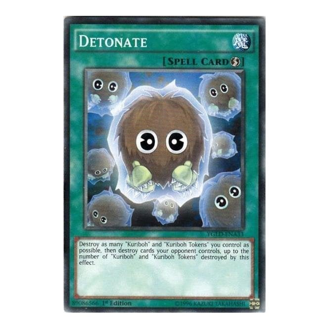 Yu-Gi-Oh! Card YGLD-ENA33 Detonate (Common) | Chaos Cards