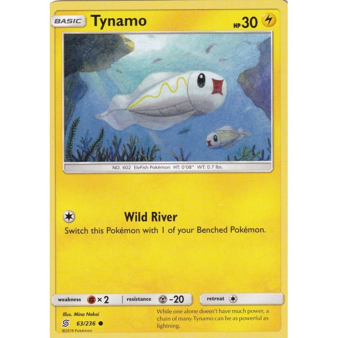 Pokemon Single Card Sun and Moon - Unified Minds - 63/236 : Tynamo ...