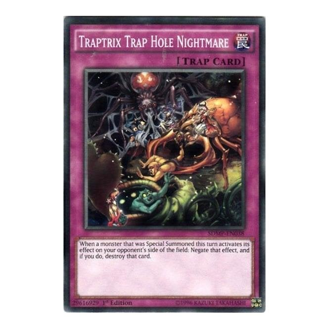 Yu-Gi-Oh! Card SDMP-EN038 Traptrix Trap Hole Nightmare (Common) | Chaos ...