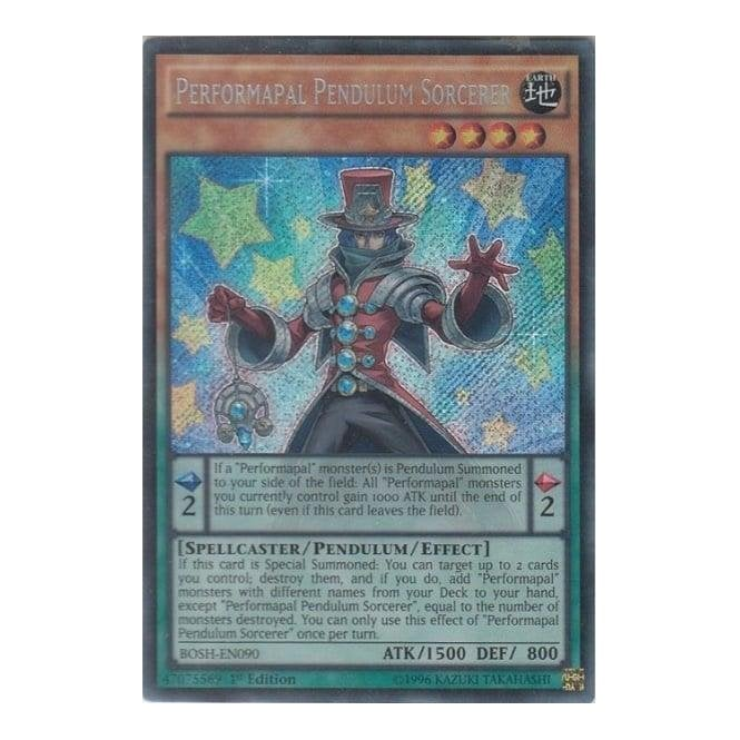 Yu-Gi-Oh! Card BOSH-EN090 Performapal Pendulum Sorcerer (Secret Rare) | Chaos Cards