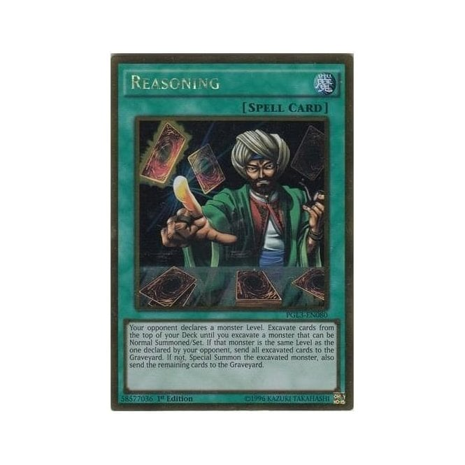 Yu-Gi-Oh! Card PGL3-EN080 Reasoning (Gold Rare) | Chaos Cards