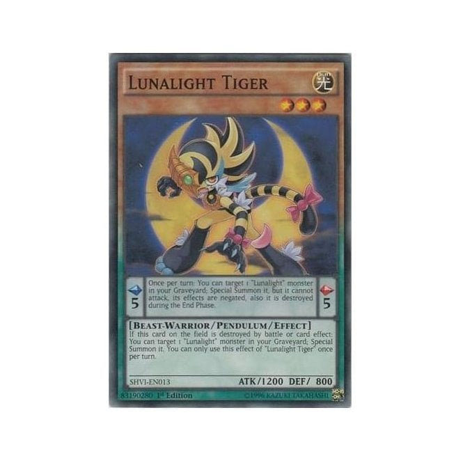 Yu-Gi-Oh! Card SHVI-EN013 Lunalight Tiger (Common) | Chaos Cards