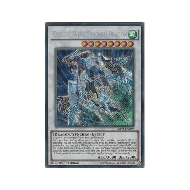Yu-Gi-Oh! Card SHVI-EN049 Crystal Wing Synchro Dragon (Secret Rare) | Chaos Cards