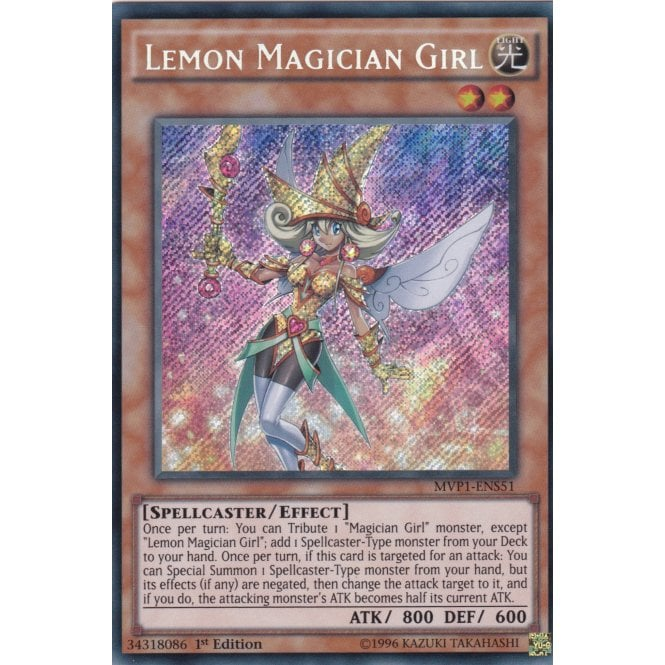 Yu-Gi-Oh! Single Card MVP1-ENS51 Lemon Magician Girl (Secret Rare ...