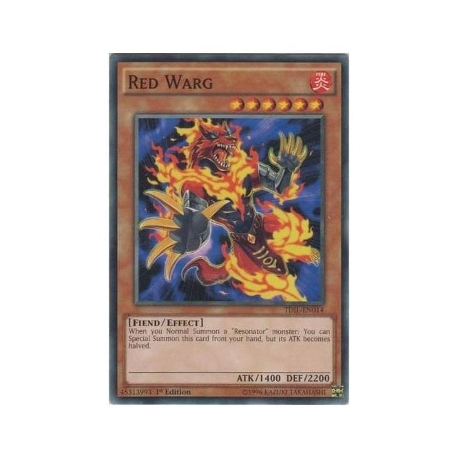 Yu-Gi-Oh! Card TDIL-EN014 Red Warg (Common) | Chaos Cards