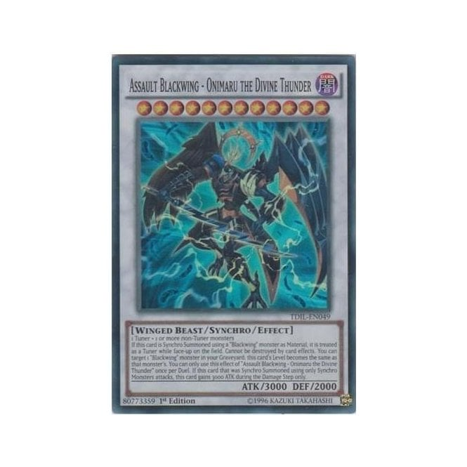 Yu-Gi-Oh! Card TDIL-EN049 Assault Blackwing - Onimaru the Divine ...