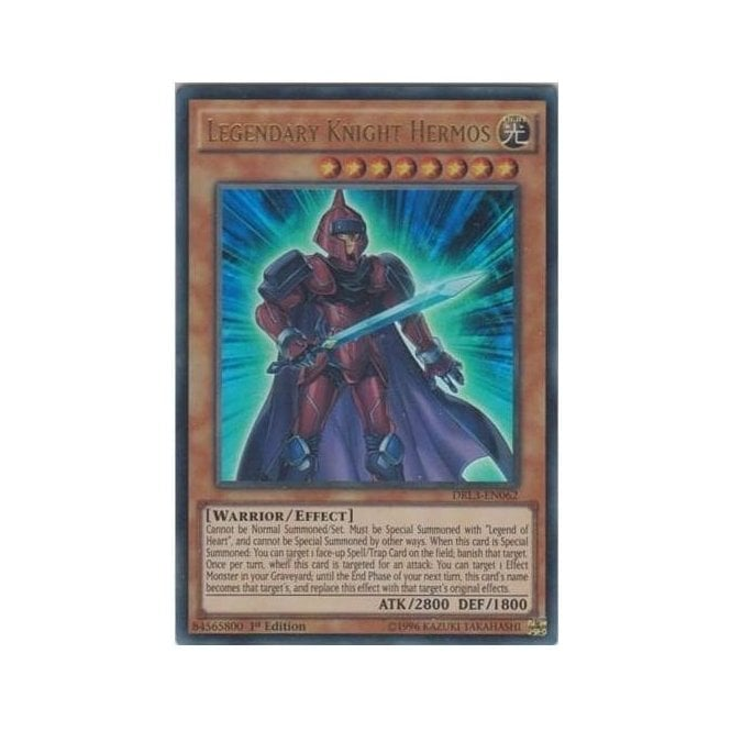 Yu-Gi-Oh! Card DRL3-EN062 Legendary Knight Hermos (Ultra Rare) | Chaos ...
