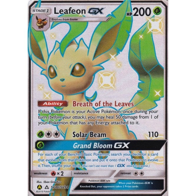 Pokemon Single Card Sun and Moon - Hidden Fates (Shiny Vault) - SV46 ...