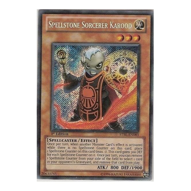 Yu-Gi-Oh! Card STBL-EN083 Spellstone Sorcerer Karood (Secret Rare ...