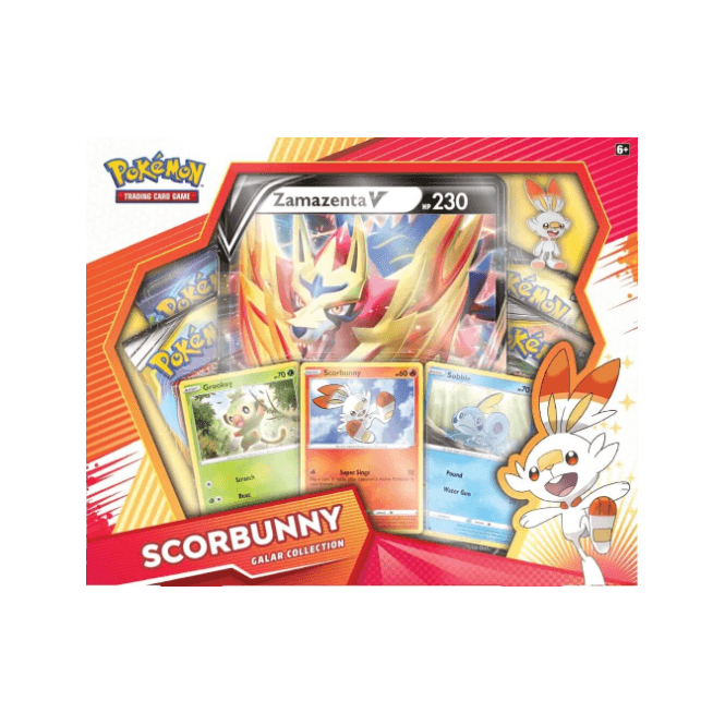 Pokemon Scorbunny Galar Collection Box with Zamazenta V Promo | Chaos Cards
