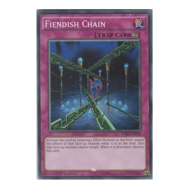 Yu-Gi-Oh! Card SDKS-EN039 Fiendish Chain (Common) | Chaos Cards
